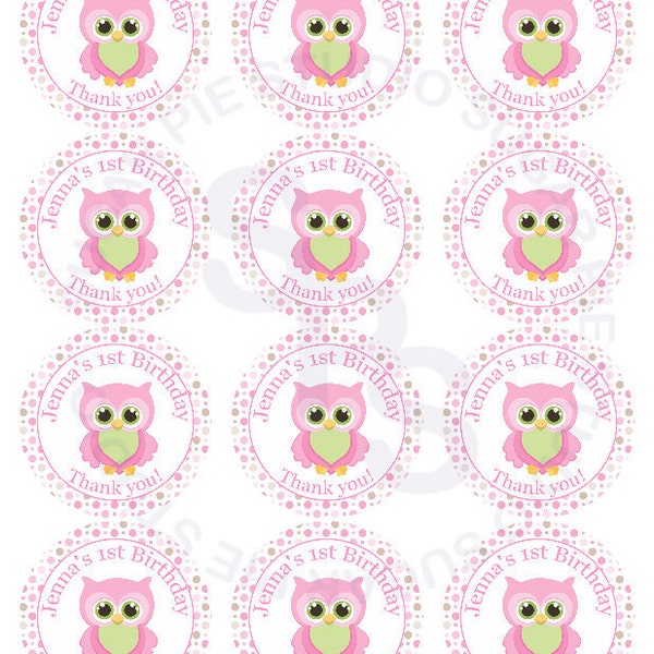 Owl Cupcake Toppers - Etsy