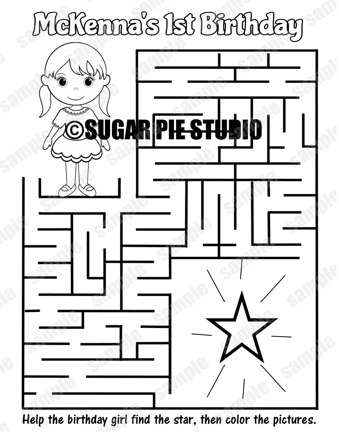 Twinkle Twinkle Little Star Coloring Page