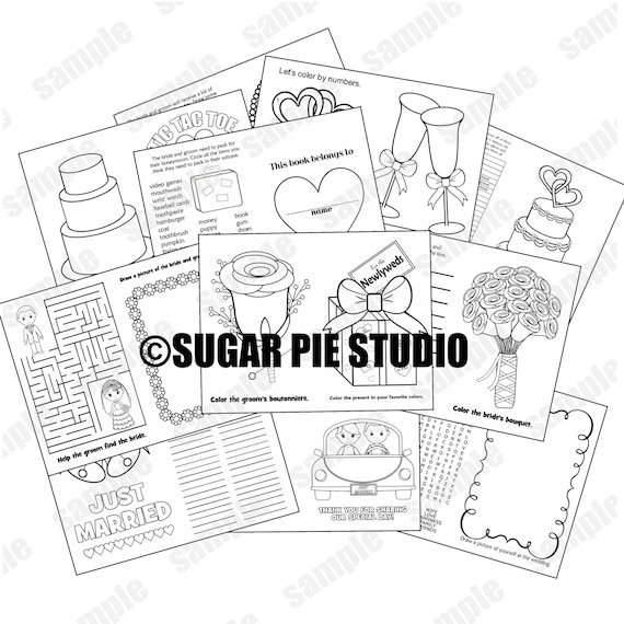 Libro De Actividades De Boda Imprimible Imprimibles Gratis Para Bodas