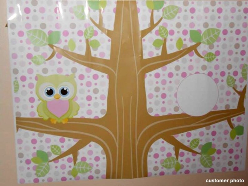 Printable Party Game Pin the Owl on the Tree Perch Activity - Etsy