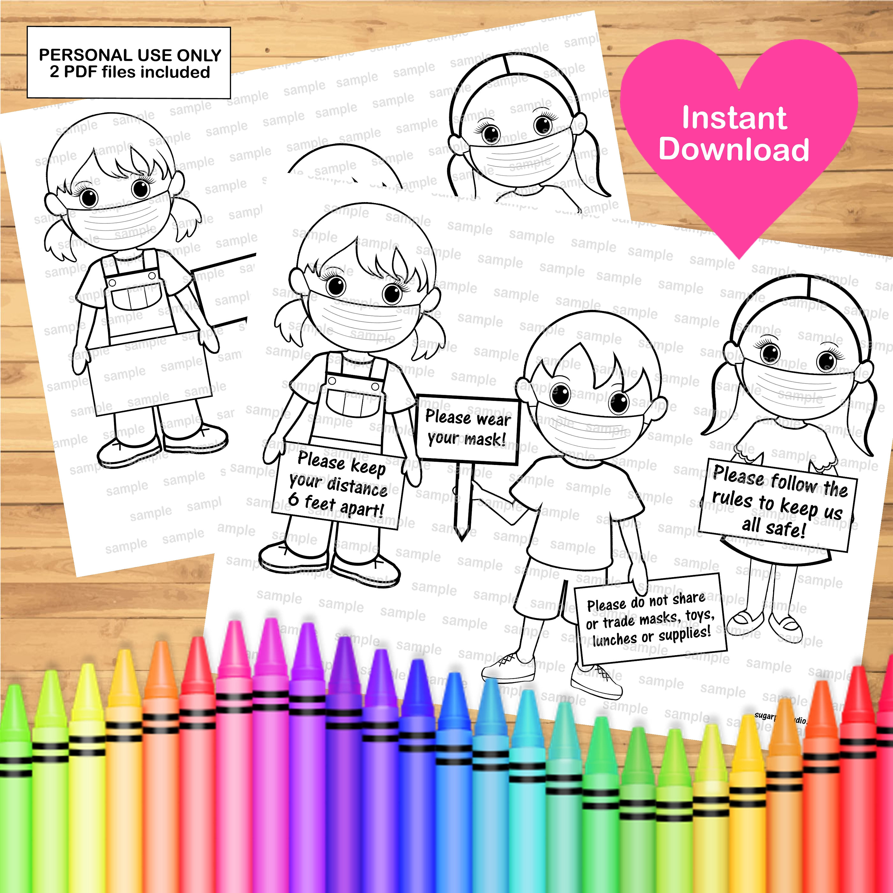 Personal Safety Coloring Pages