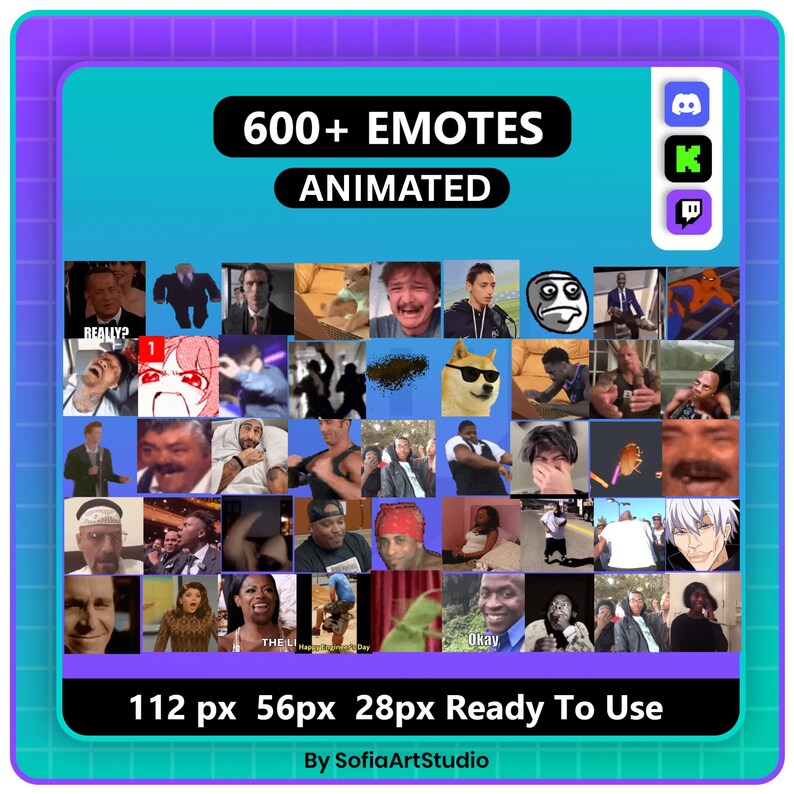 600+ Animated Meme Emotes Pack, Funny GIF Emotes, Twitch & Discord ...