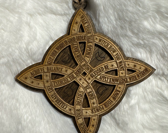 Four Point Witch Protection Knot Ornament Amulet - Etsy