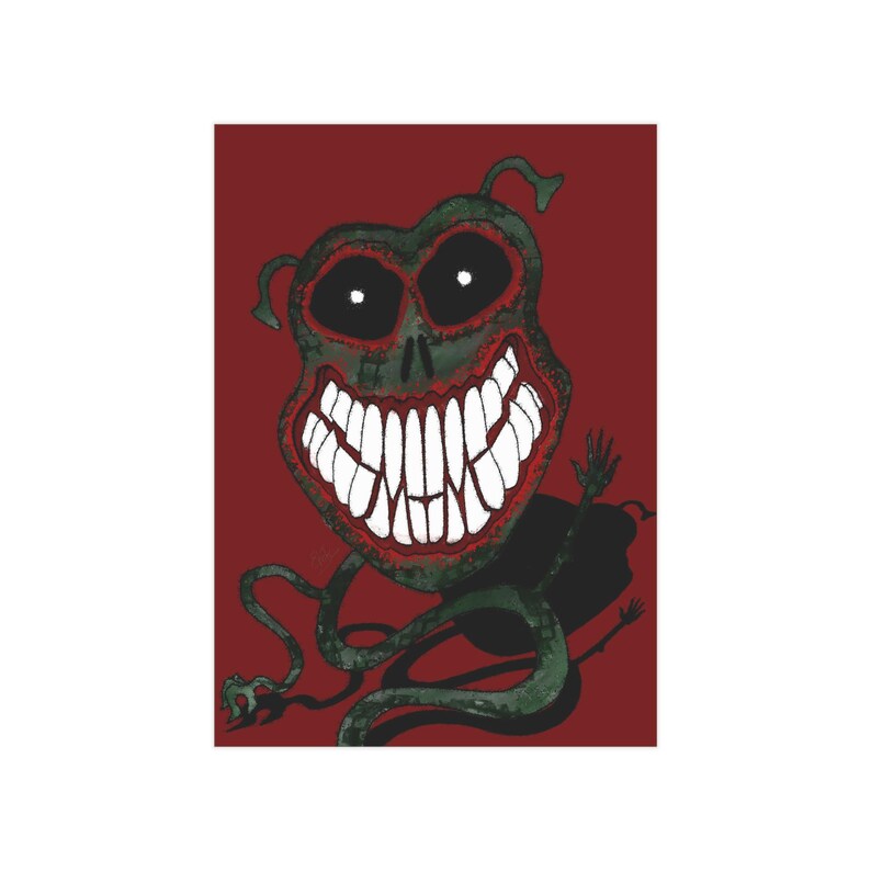 Barney the Friendly Monster Digital Oil & Pastel Print Unframed Prints ...