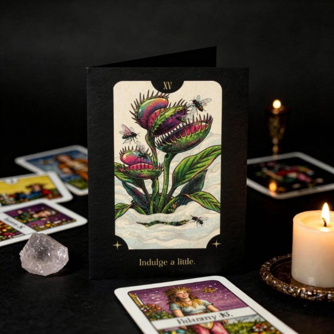 The Devil Tarot Birthday Card | Playful Birthday Gift | Framable Tarot ...