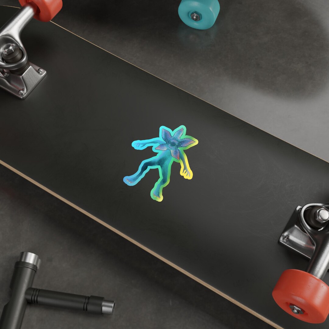 Otherworldly Monster Holographic Sticker | Retro 80s Sci-fi Horror Art ...