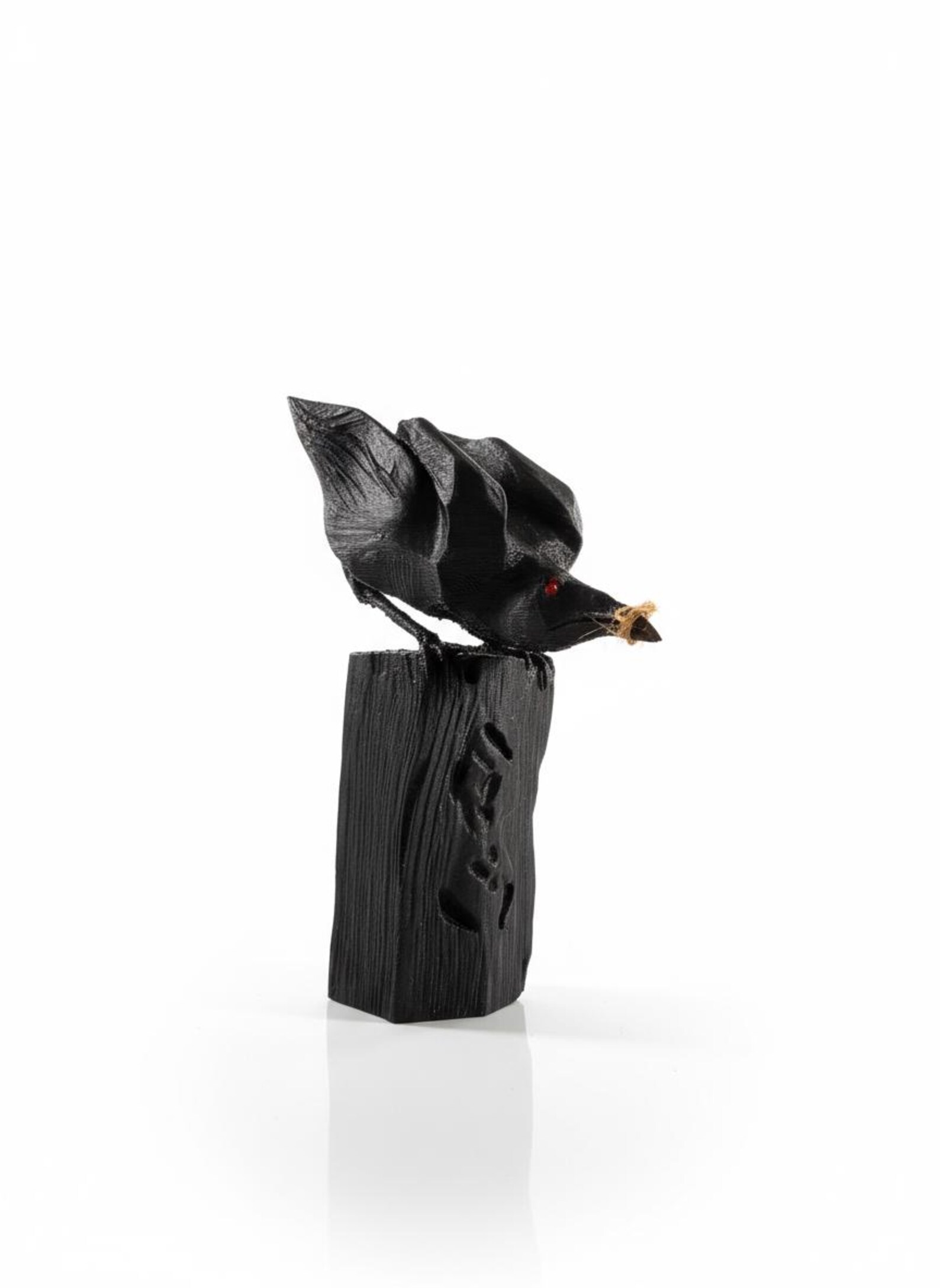 Hand Painted Raven Statue • Gothic Home Decor • Dark Academia Crow ...