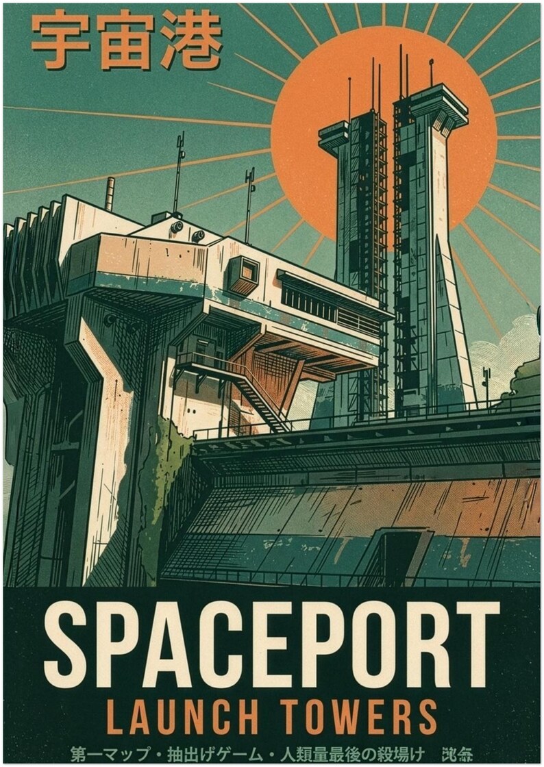 ARC Raiders Poster Spaceport Launch Towers – Spaceport Collection #1 ...