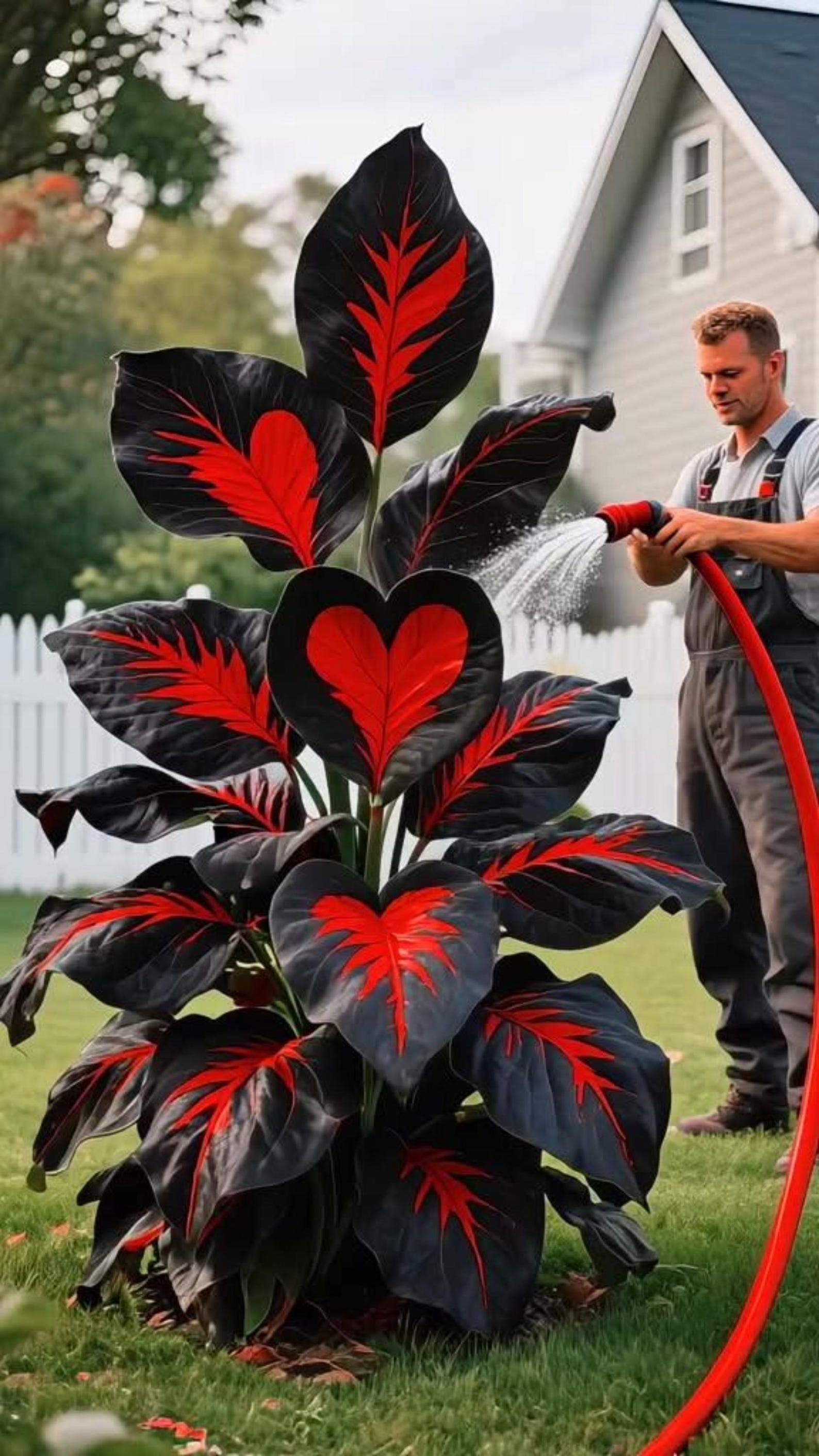 Red Black 350+ Hosta Seeds – Heart-shaped Leaves – Exotic Shade Garden ...