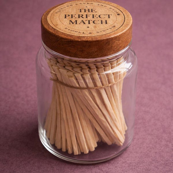 Matches in a Jar - Etsy UK