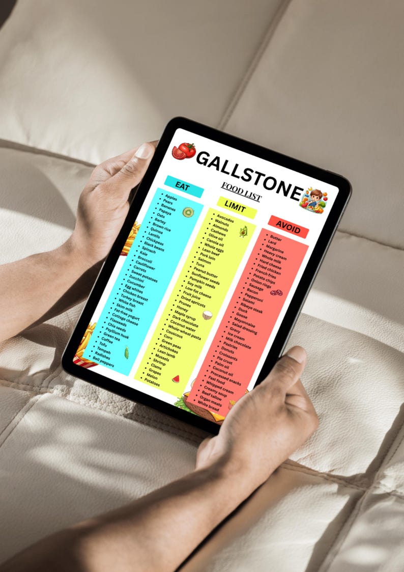 Gallstone Diet Food List, Gallbladder Diet Chart Eat Limit Avoid ...