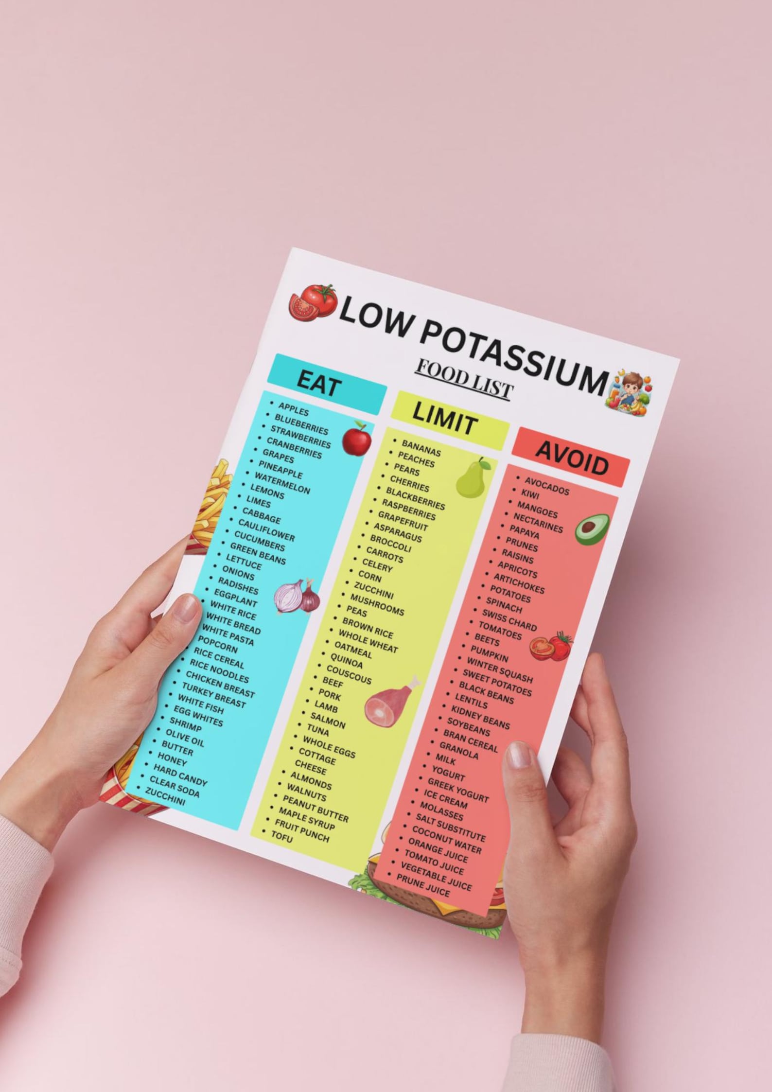 Low Potassium Food List, Kidney Health, CKD, & Renal Diet Support | Eat ...