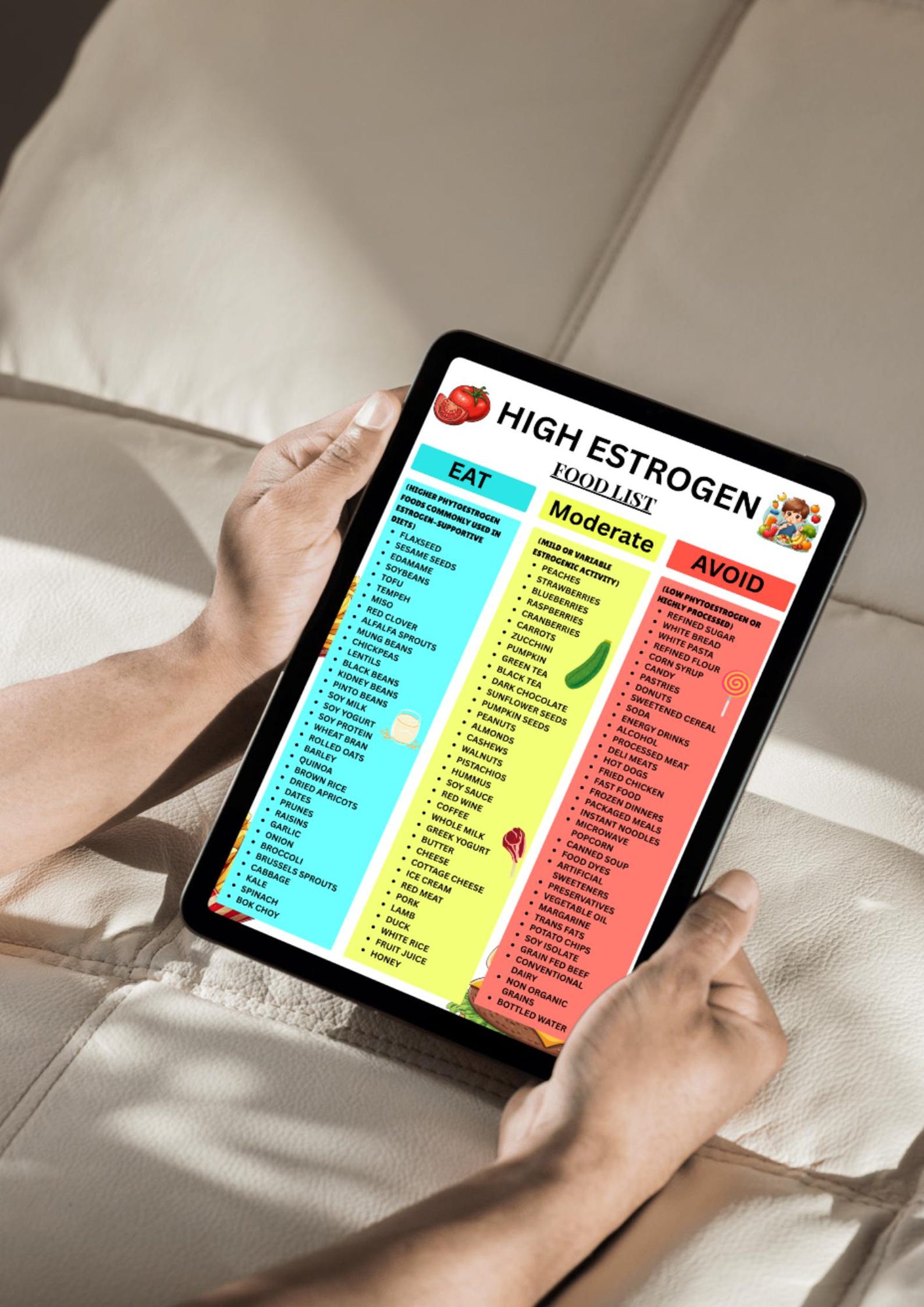 High Estrogen Food List – Phytoestrogen-rich Foods Chart, Estrogen-rich ...