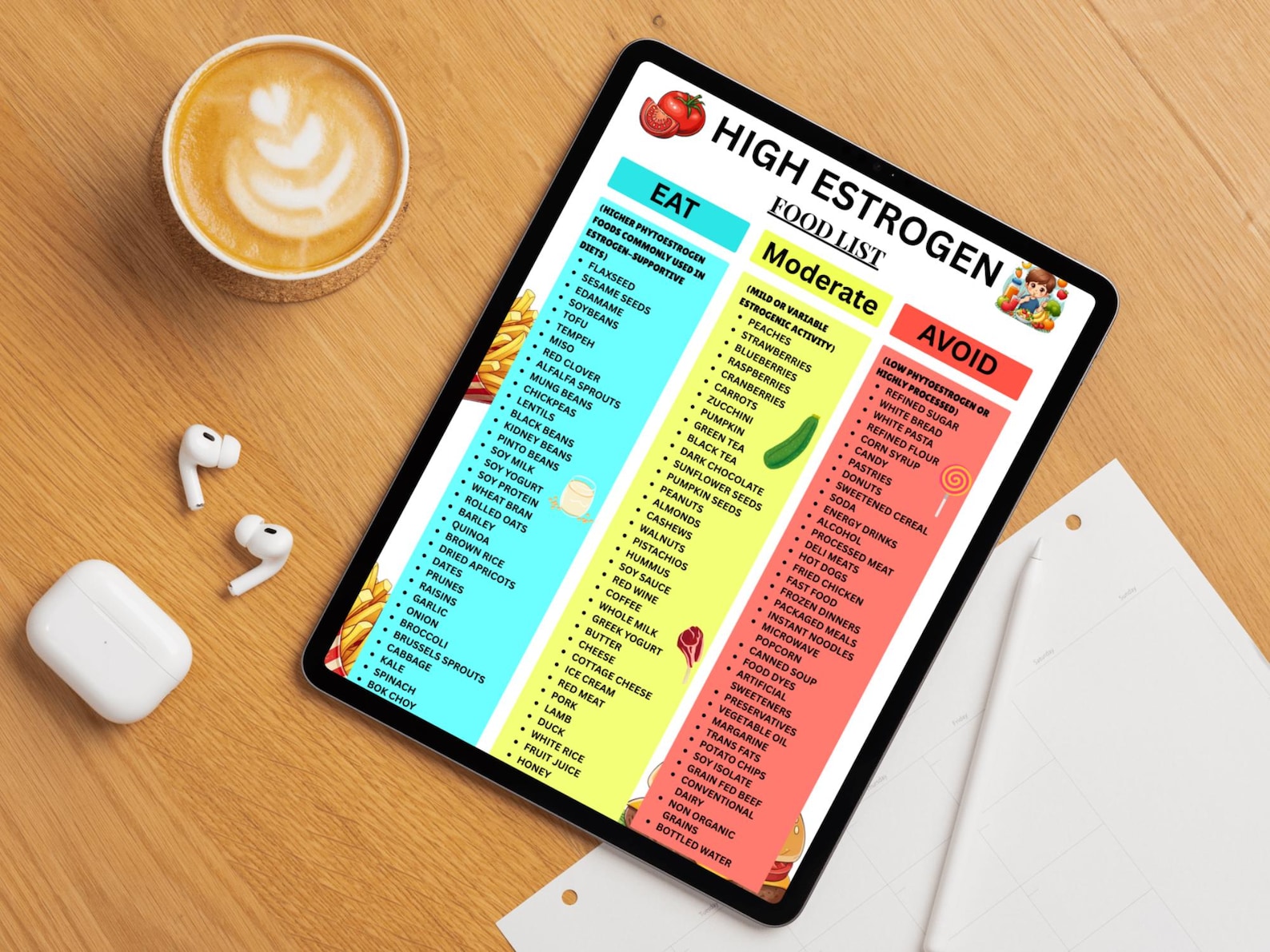 High Estrogen Food List – Phytoestrogen-rich Foods Chart, Estrogen-rich ...