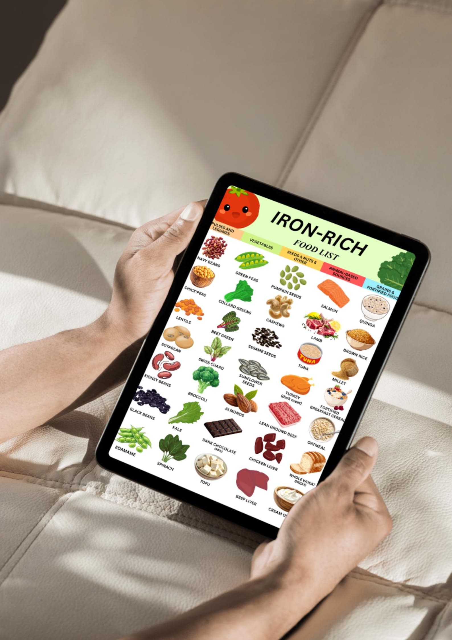 Iron Rich Food List, High Iron Food List, Iron Rich Food List, High ...