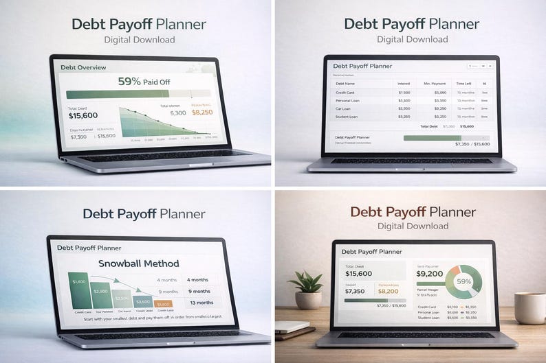 Debt Payoff Planner 2026 | Budget Tracker Excel Template (digital ...