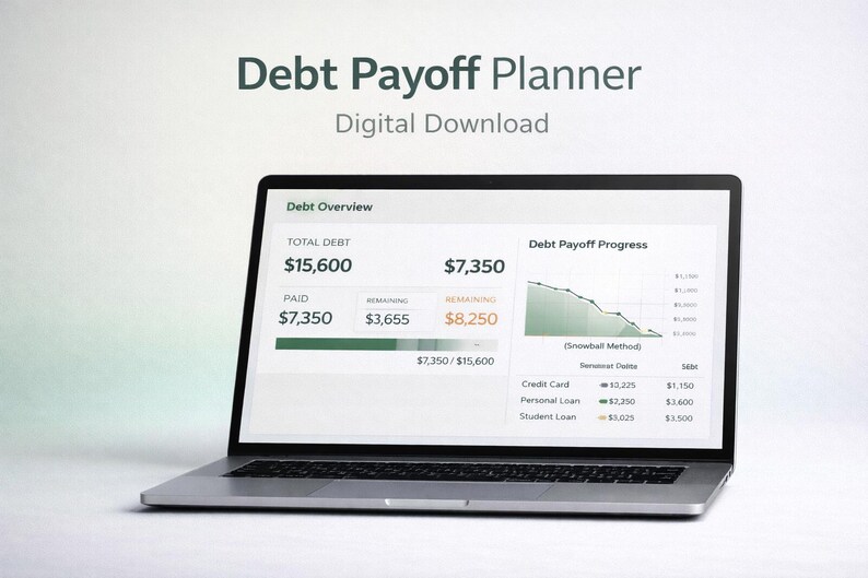 Debt Payoff Planner 2026 | Budget Tracker Excel Template (digital ...