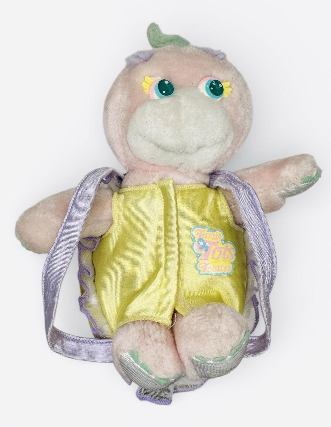 Vintage 1988 Turtle Tots Tootles Baby Turtle Plush Pink and Yellow - Etsy