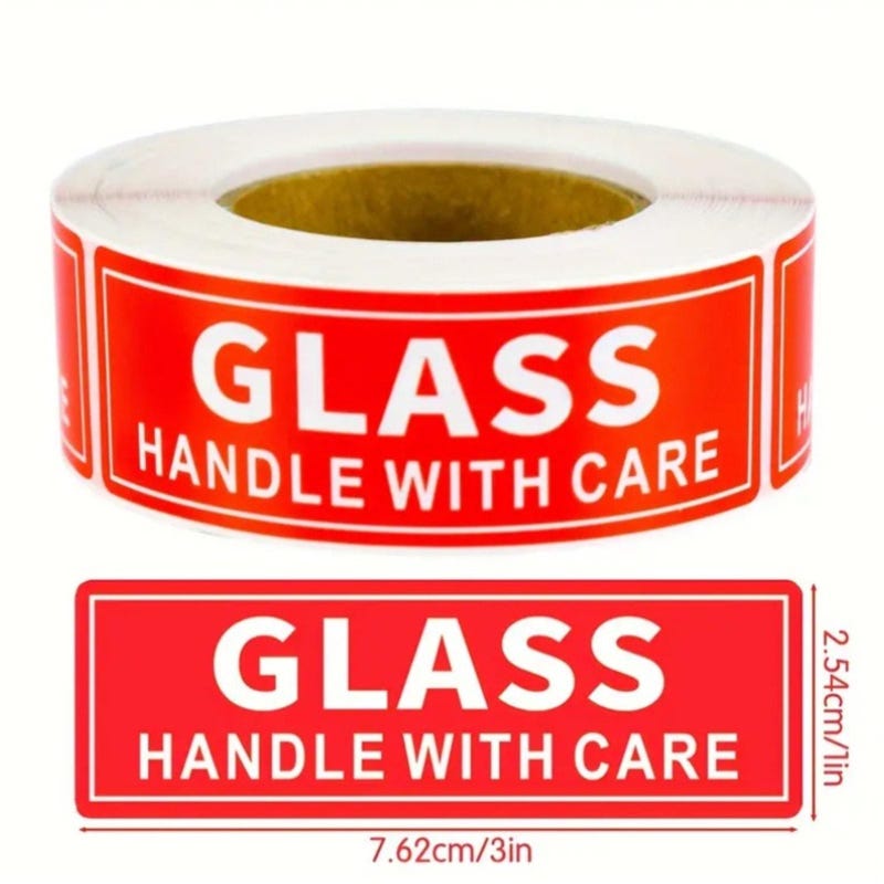 Glass Handle With Care - Etsy
