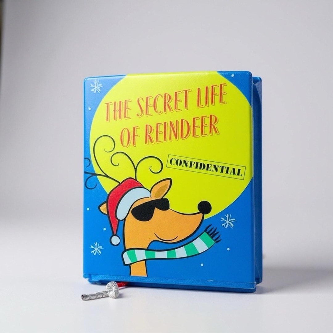 Peter Pauper Rare Mini Book the Secret Life of Reindeer Xmas Stocking ...