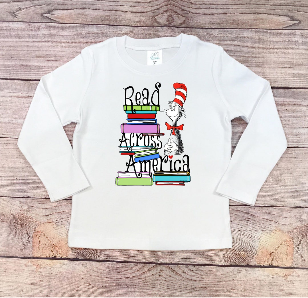 Cat and the Hat - Read Across America Personalized Direct to Garment ...