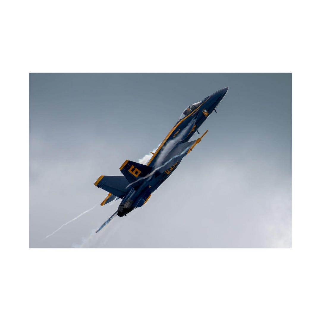 Blue Angels Jet Poster Matte Horizontal | Fighter Plane Aviation Wall ...