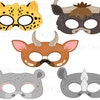 Jungle Animals Printable Masks, Monkey Mask, Zebra, Tiger, Elephant ...