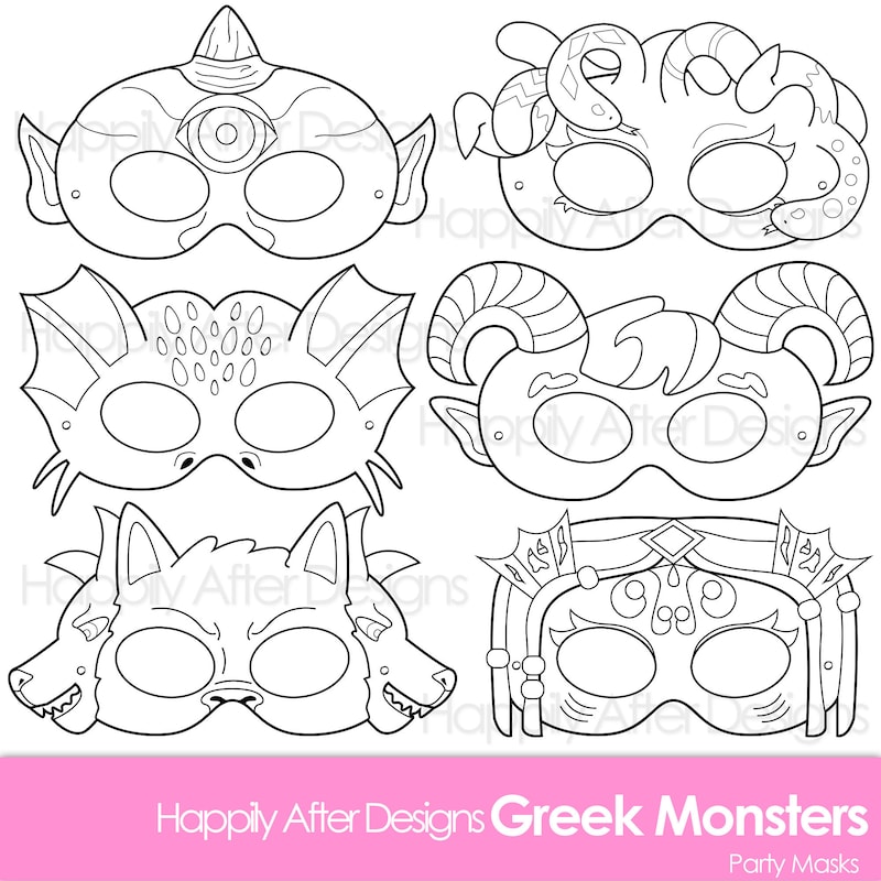 Printable Monster Mask - Etsy