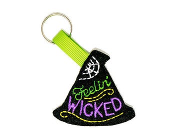 Witch Hat Keychain - Etsy