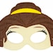Belle Mask Embroidery Design, Belle Mask, Machine Embroidery, ITH Mask ...