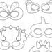 Stone Age Printable Coloring Masks, Caveman Mask, Cavewoman Mask ...