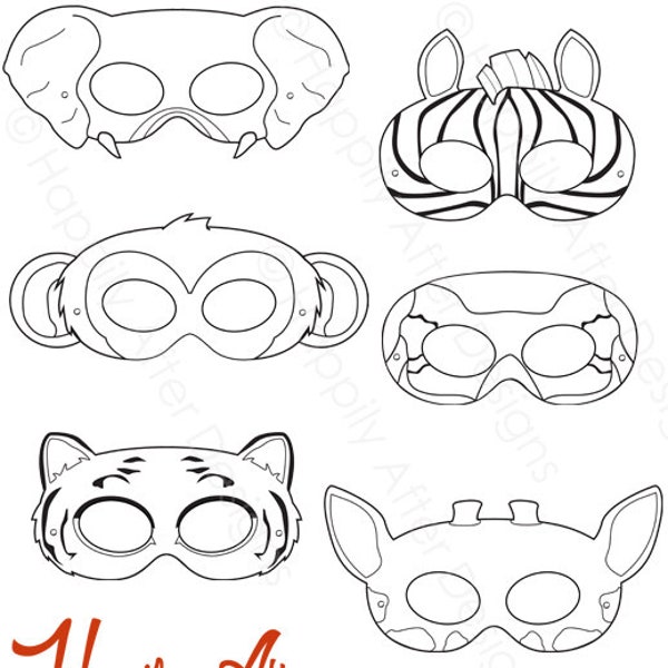 BIRD Animal Mask Printable Paper Craft Template Party Favor - Etsy Canada