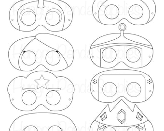 Little Red Riding Hood Printable Coloring Masks | Etsy