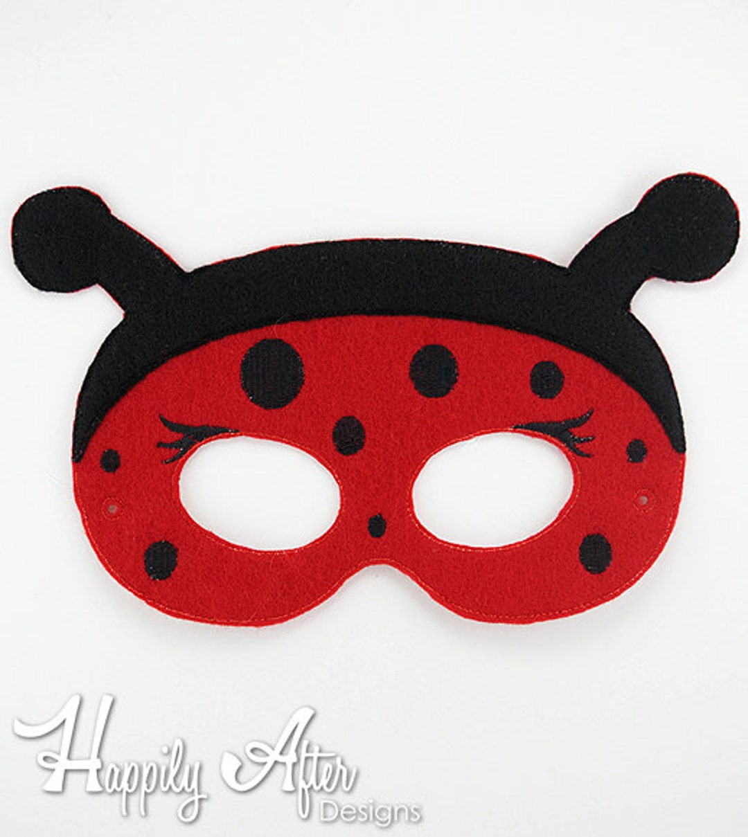 Ladybug Mask Embroidery Design, Ladybug Mask, Machine Embroidery, ITH ...