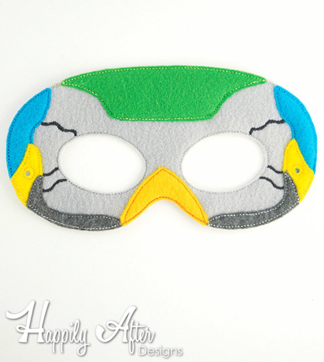 Parrot Mask Embroidery Design, Parrot Mask, Parrot Machine Embroidery ...
