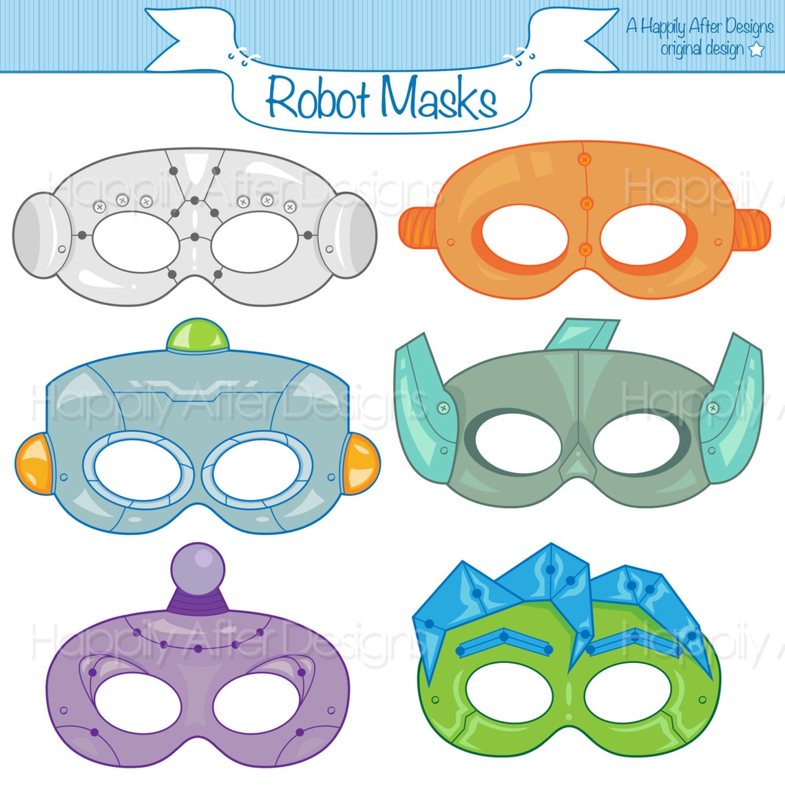 Robots Printable Masks, Robot Mask, Bots Mask, Character Mask, Robot ...