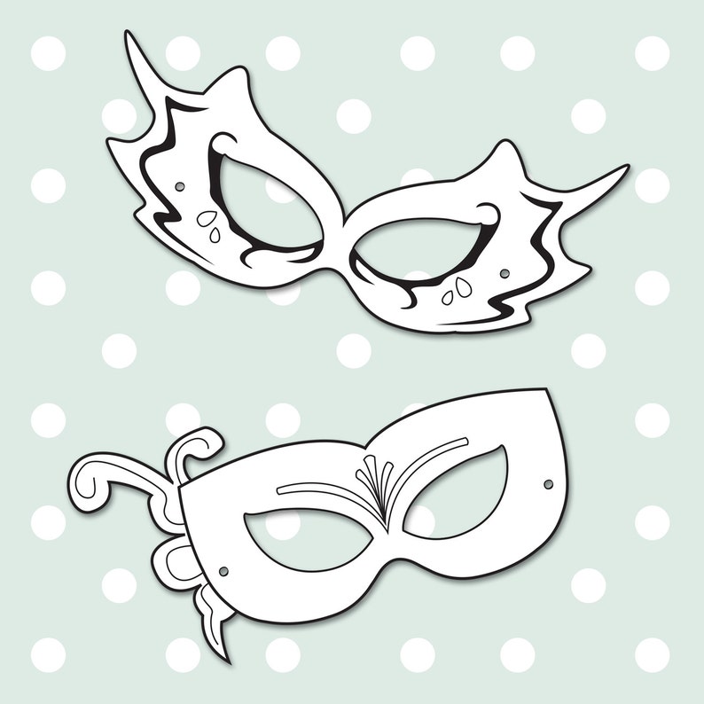 Masquerade Masks, Masquerade Mask, Printable Masquerade Mask ...