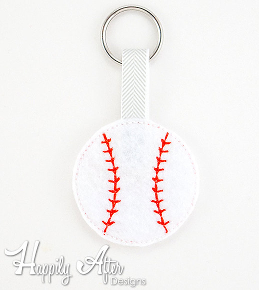 Baseball Keychain Embroidery Design, Sports, Softball, Keychain ...