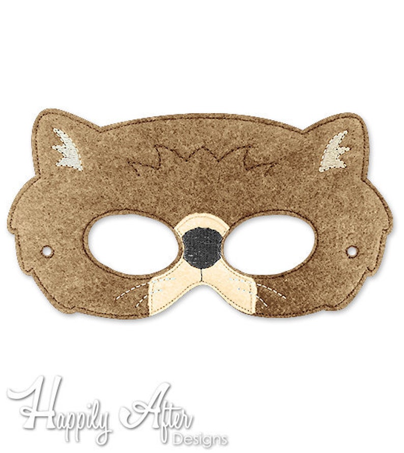 Wombat Mask Embroidery Design, Wombat Mask, Machine Embroidery, ITH ...