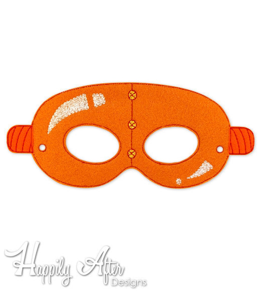 Bolt Bot Mask Embroidery Design, Robot Mask, Machine Embroidery, ITH ...