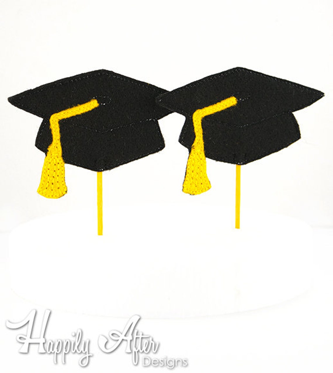Graduation Cap Cupcake Topper Embroidery Design, Machine Embroidery ...