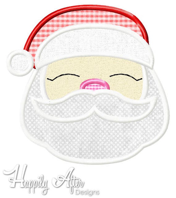 Santa Claus Applique Embroidery Design Christmas Applique | Etsy