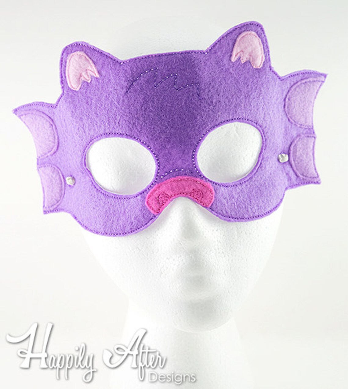 Bat Mask Embroidery Design Bat Mask Machine Embroidery ITH | Etsy
