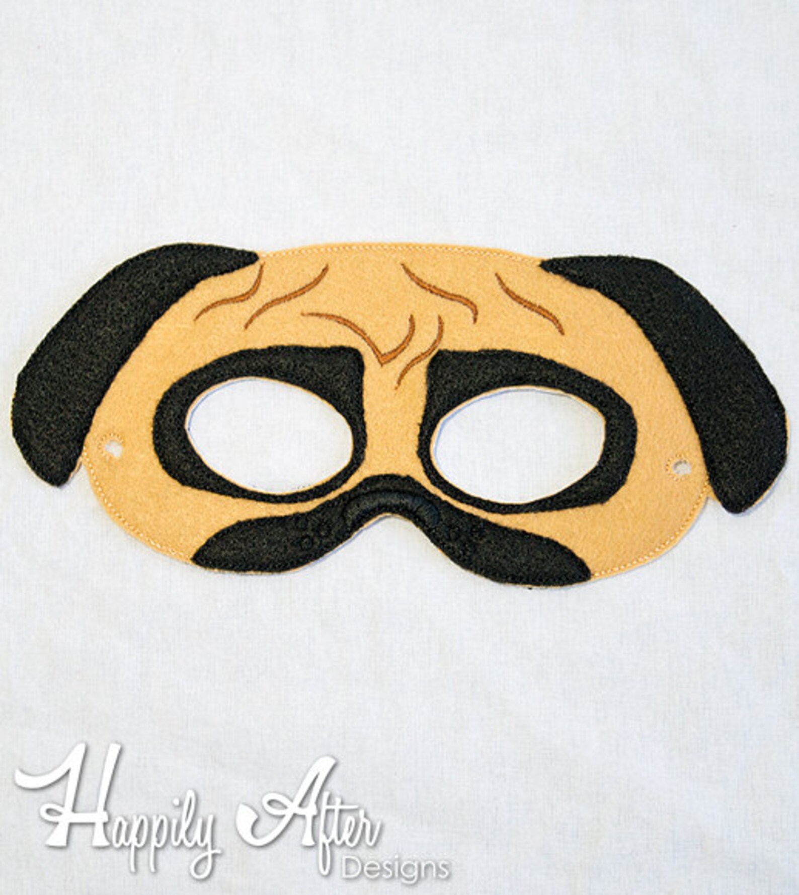 Pug Mask Embroidery Design Dog Mask Machine Embroidery ITH | Etsy