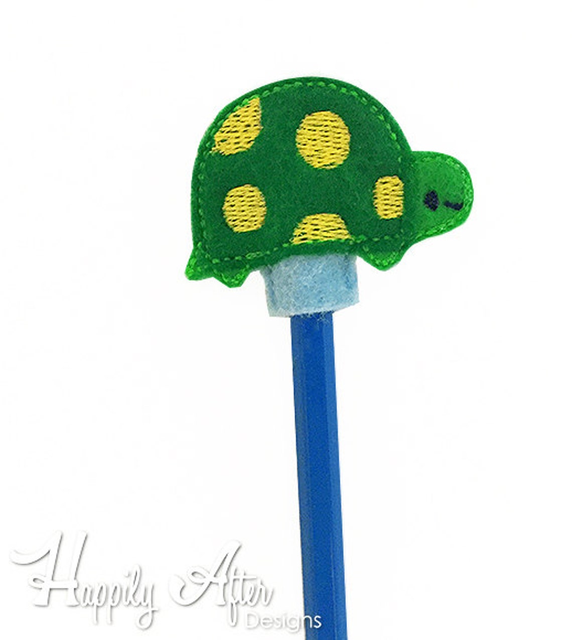 Turtle Pencil Topper Embroidery Design Turtle Pencil Topper - Etsy