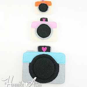 Camera Feltie Embroidery Design, Camera Feltie, Machine Embroidery, ITH ...