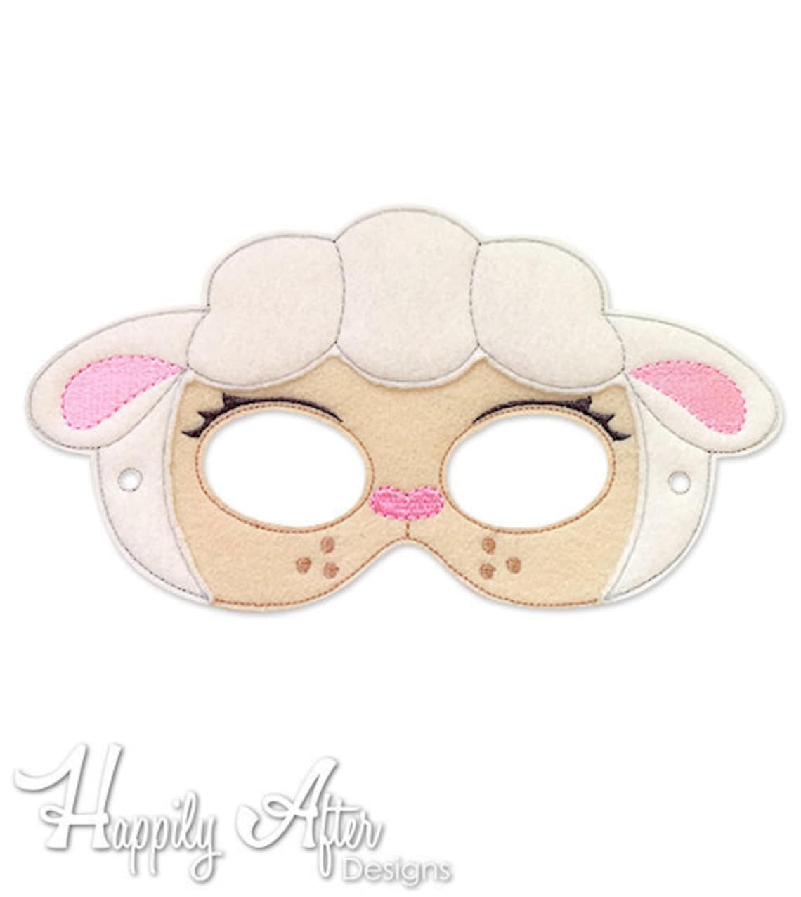 Bo Sheep Mask Embroidery Design, Sheep Mask, Machine Embroidery, ITH ...