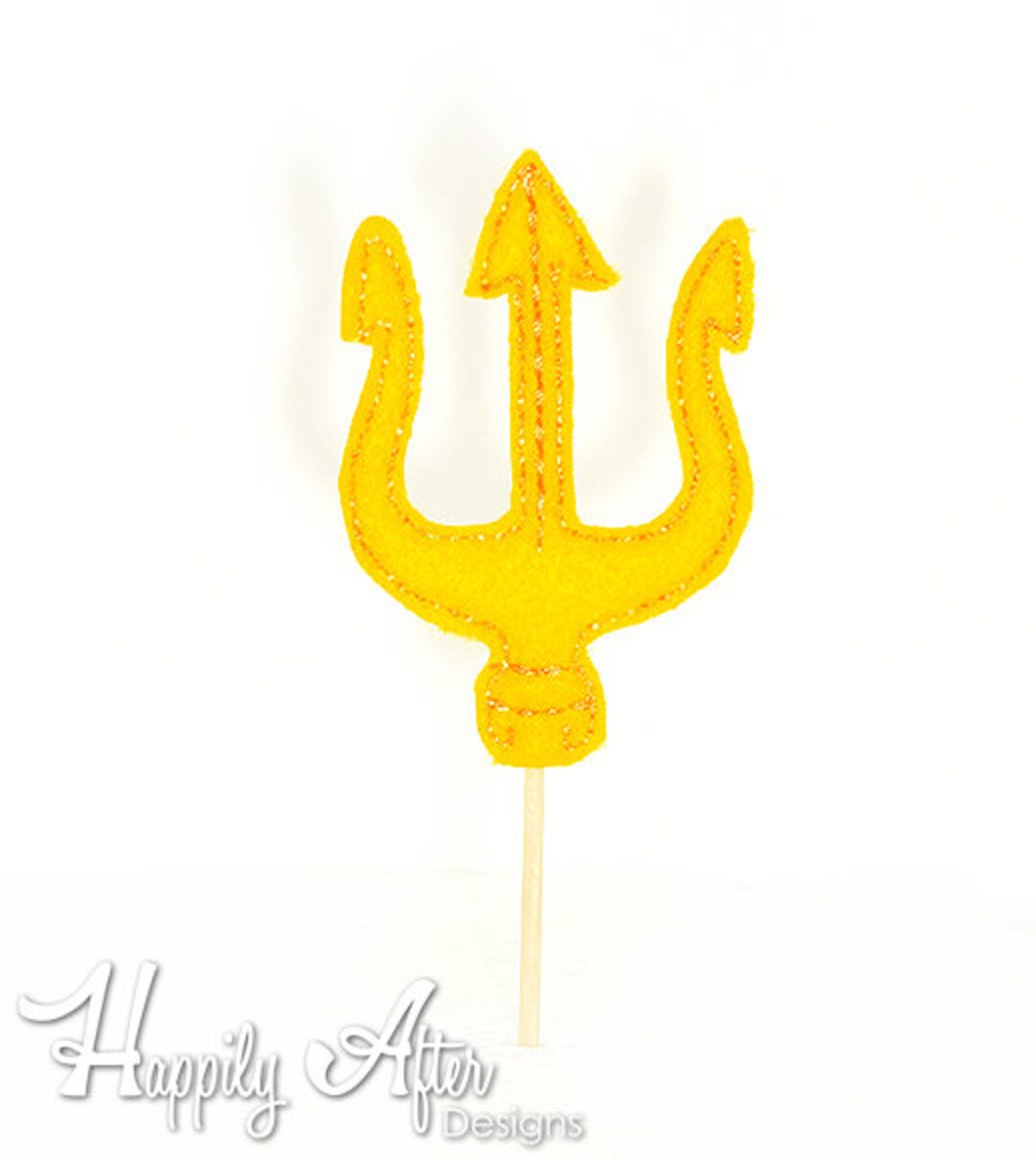 Trident Cupcake Topper Embroidery Design, Machine Embroidery, ITH, in ...