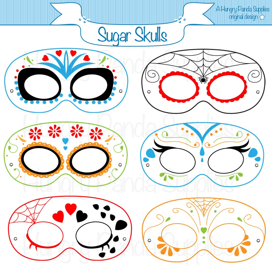 Day of the Dead Masks Dia De Los Muertos Sugar Skull Mask - Etsy