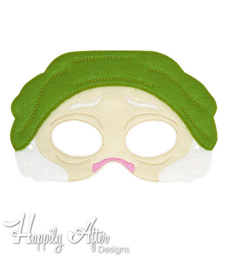 Dwarf 7 Mask Embroidery Design Dwarf Mask Machine - Etsy
